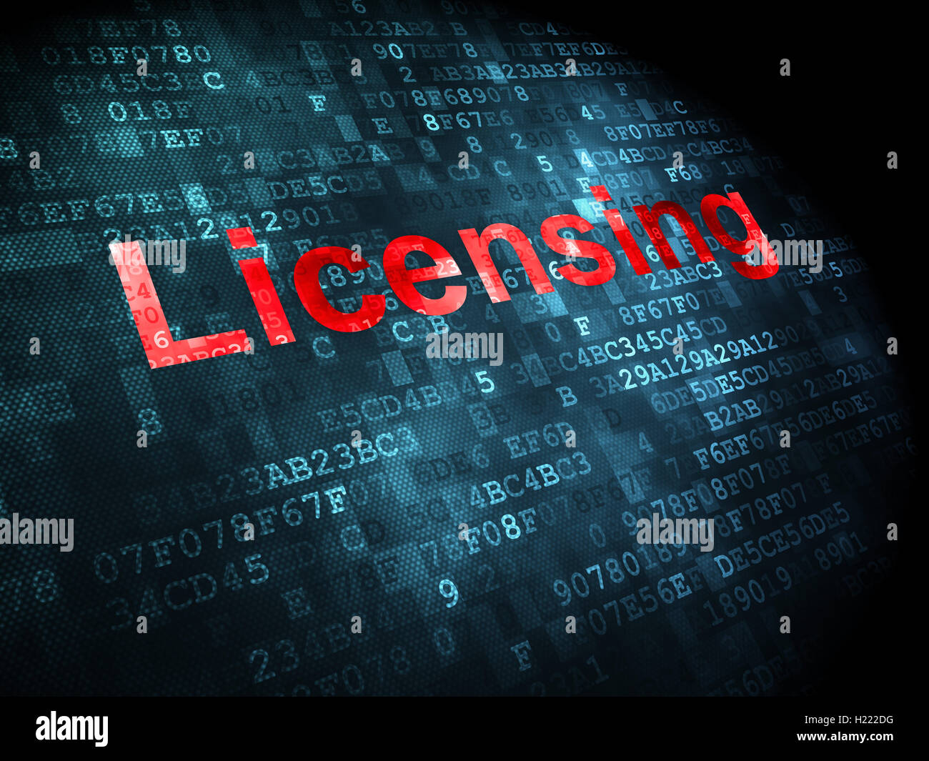 Law concept: Licensing on digital background Stock Photo - Alamy