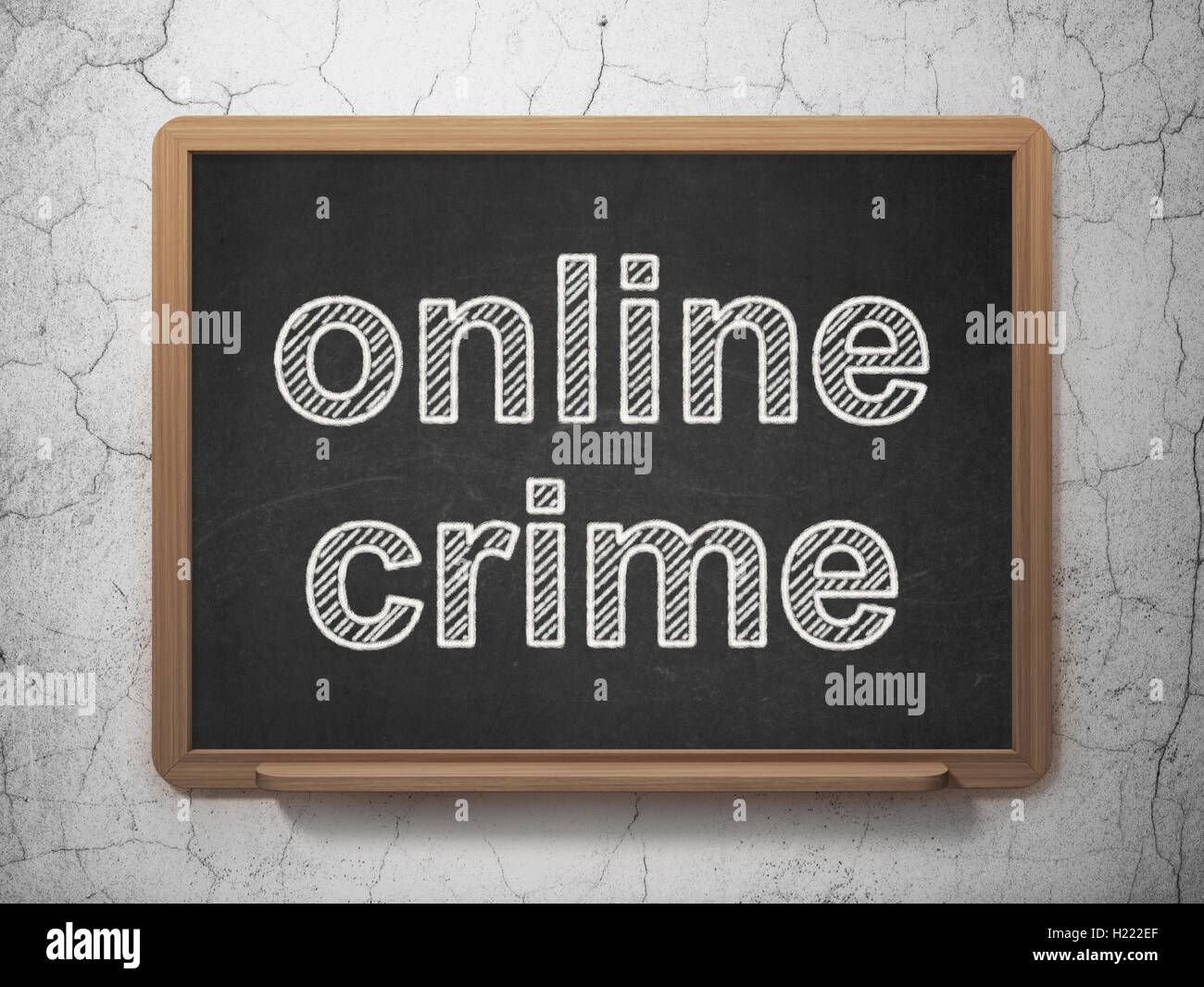 Protection concept: Online Crime on chalkboard background Stock Photo ...