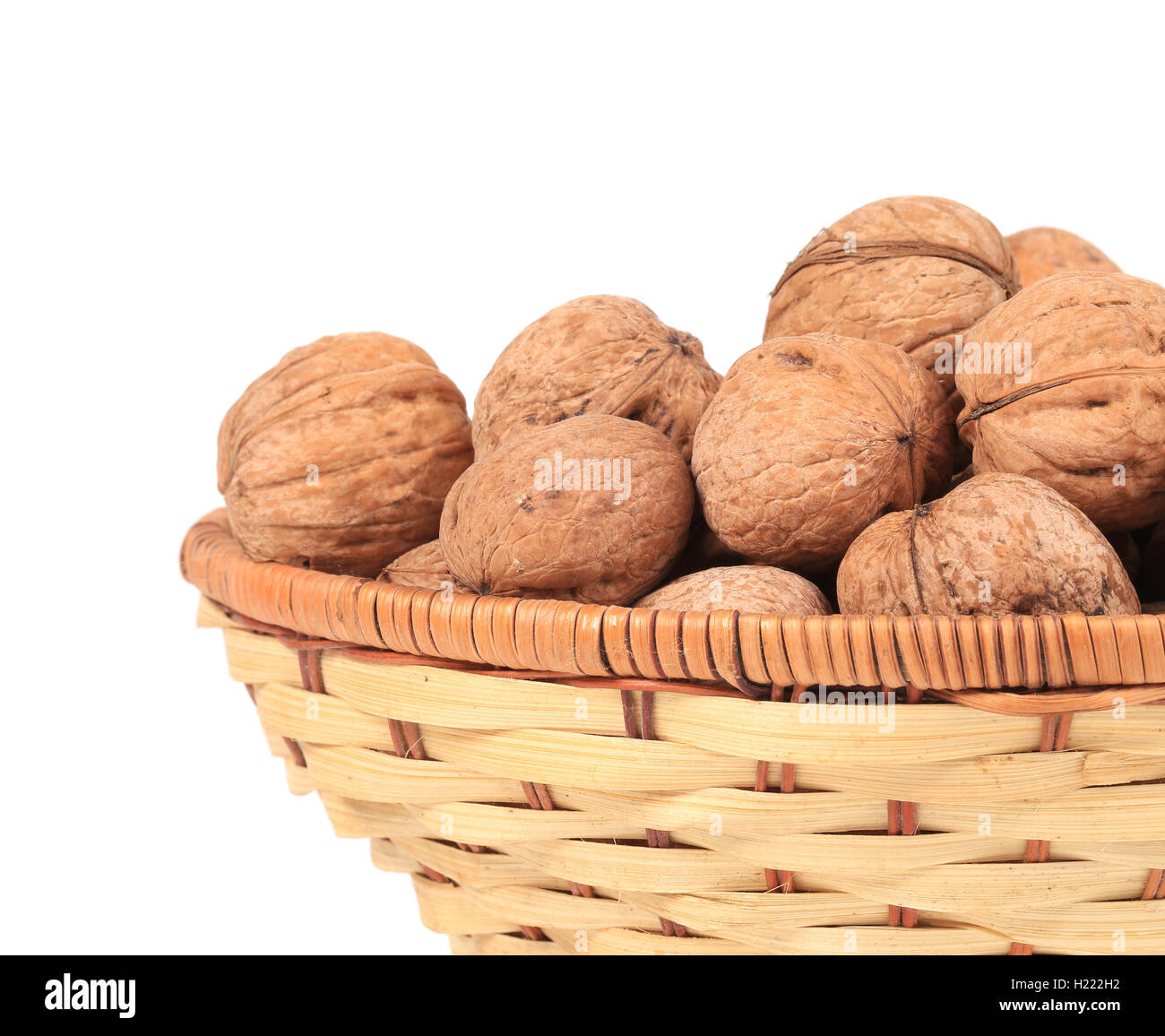 Basket of walnuts Stock Photo - Alamy