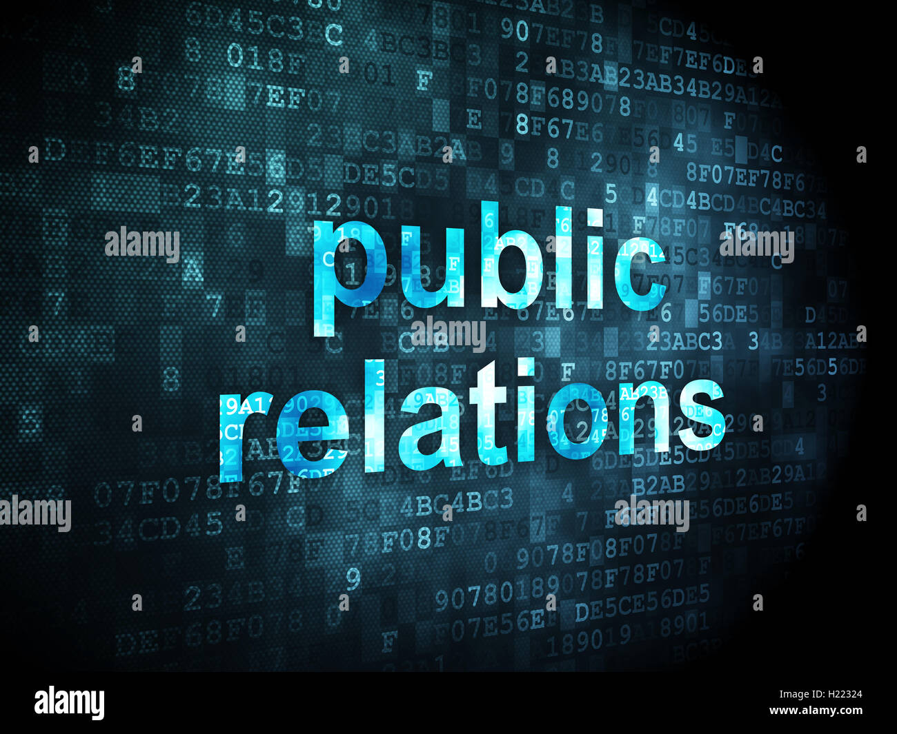 Marketing concept: Public Relations on digital background Stock Photo ...