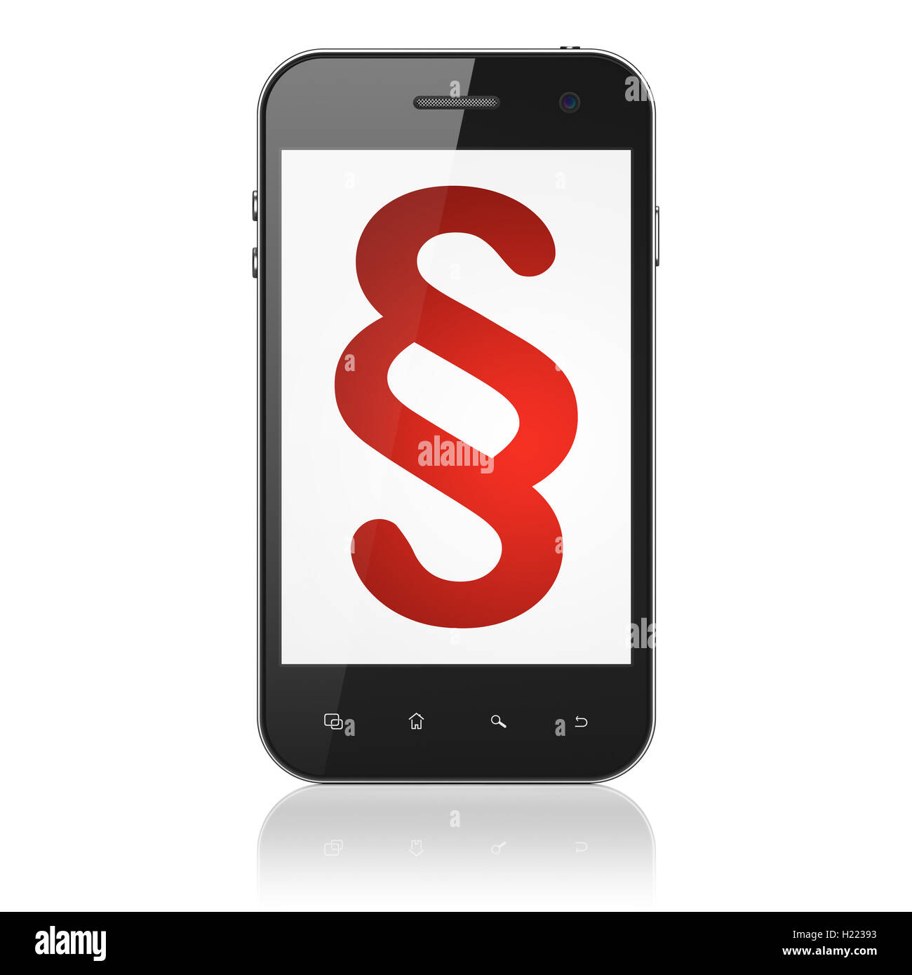 Law concept: Paragraph on smartphone Stock Photo - Alamy