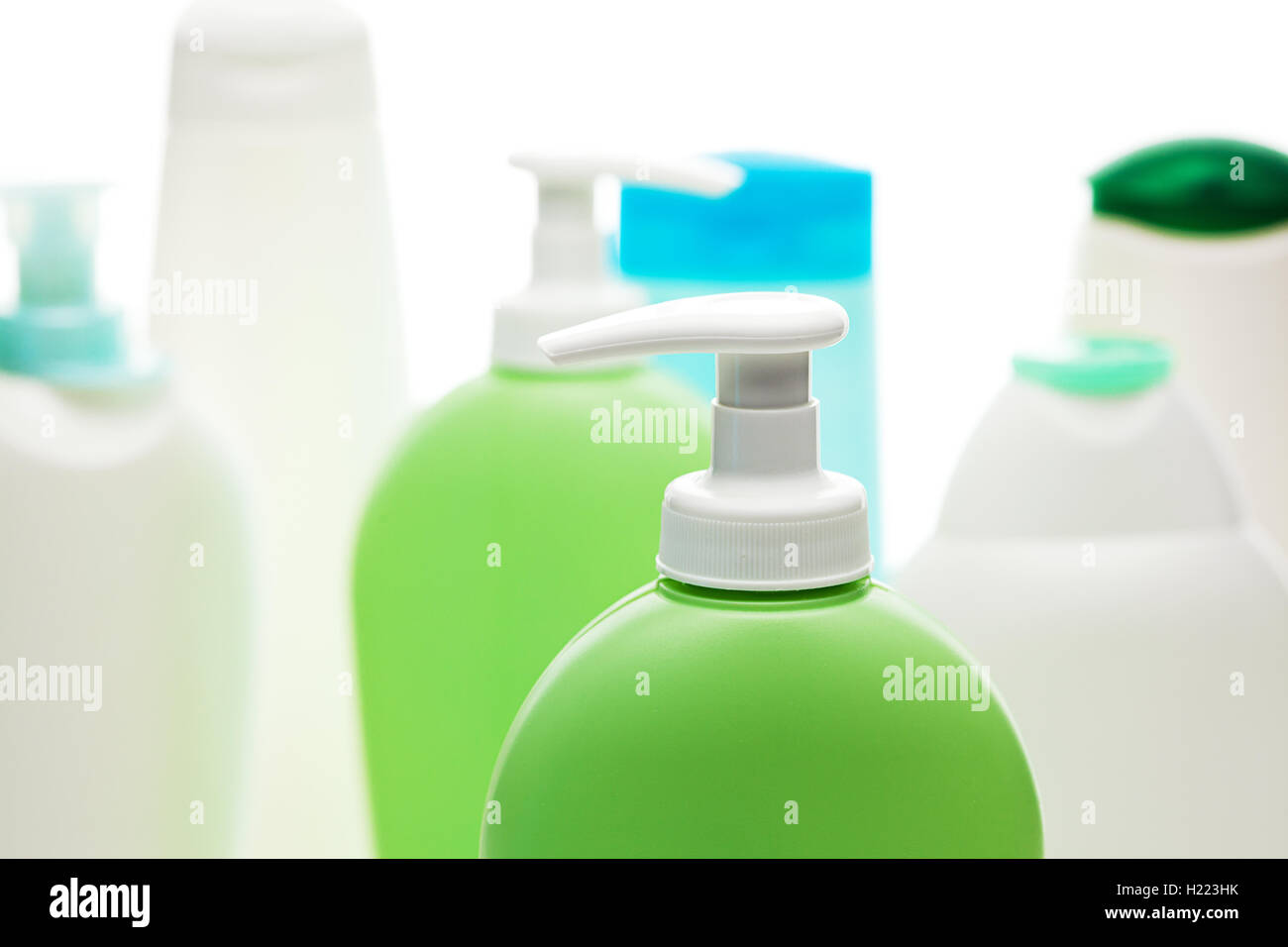 cosmetic containers isolated on white Stock Photo - Alamy