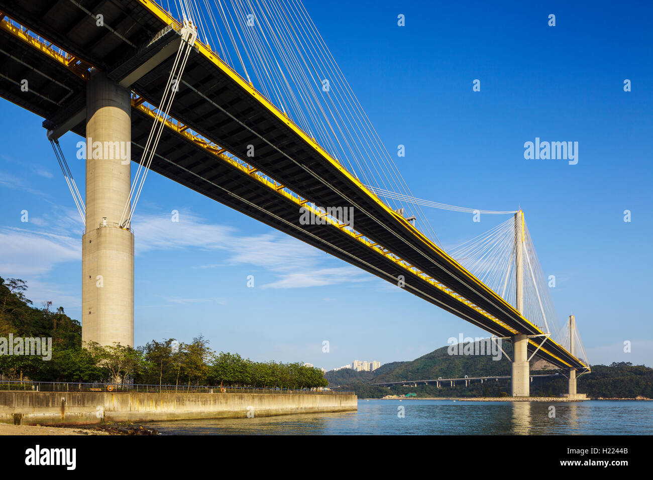 Bridge over the sea Stock Photo - Alamy