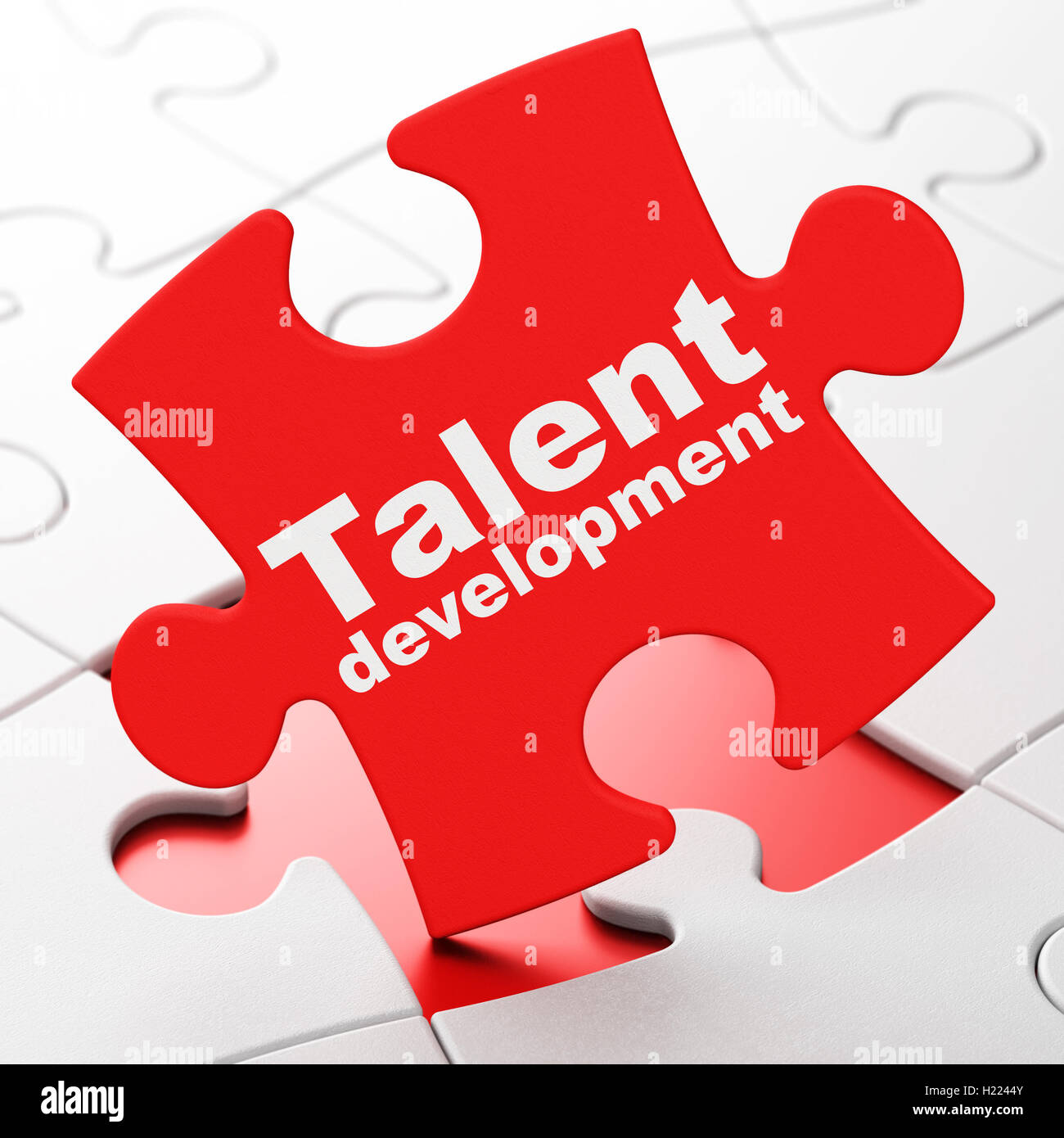 Education concept: Talent Development on puzzle background Stock Photo ...