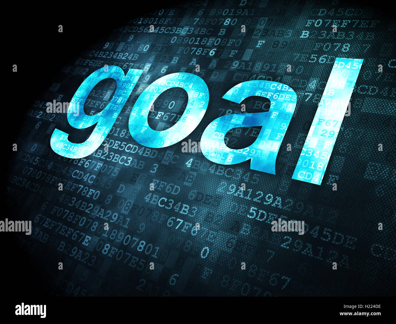 Marketing concept: Goal on digital background Stock Photo - Alamy