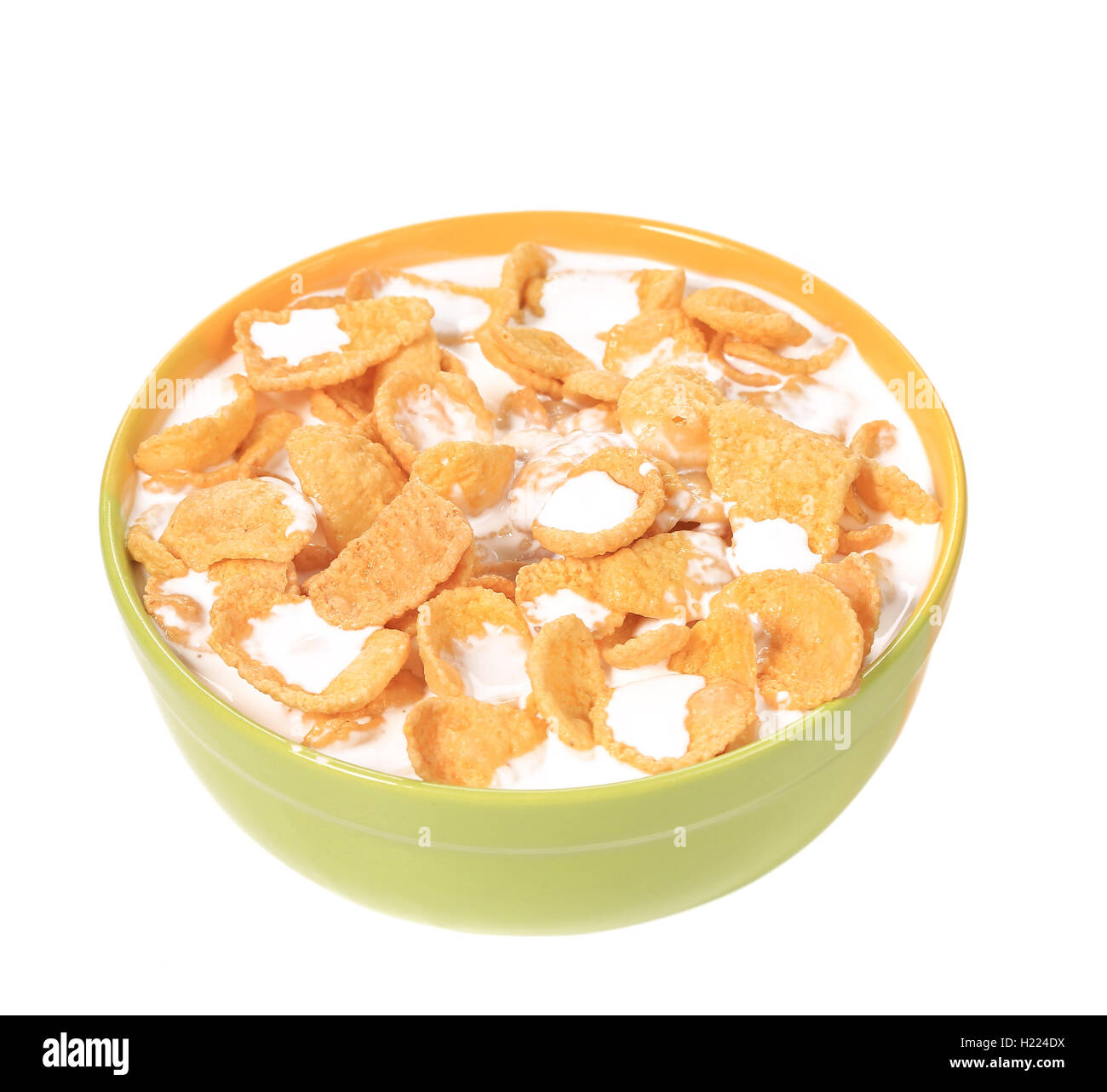 Bowl of cereal with milk Stock Photo - Alamy