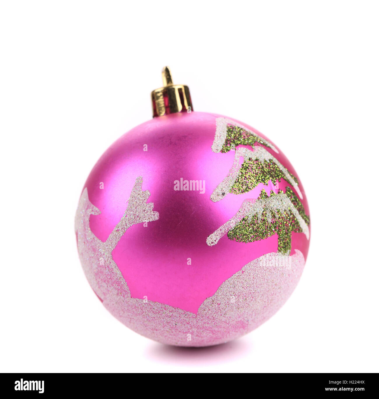 Christmas ball with tree as drawing Stock Photo - Alamy