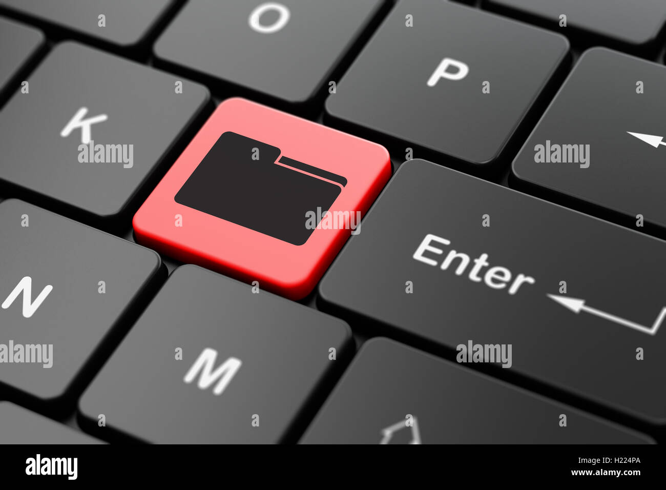 Business concept: Folder on computer keyboard background Stock Photo ...