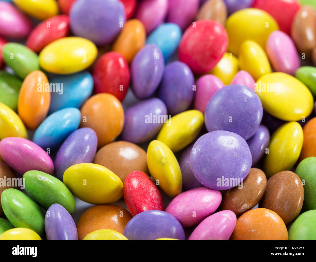 Group of Colourful Chocolate bean Stock Photo - Alamy