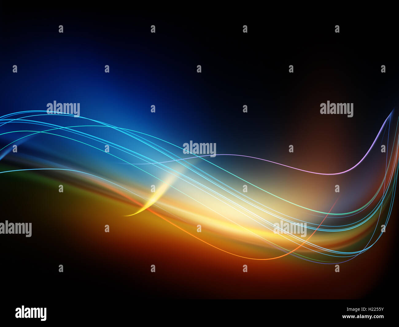 Fractal Waves Composition Stock Photo - Alamy
