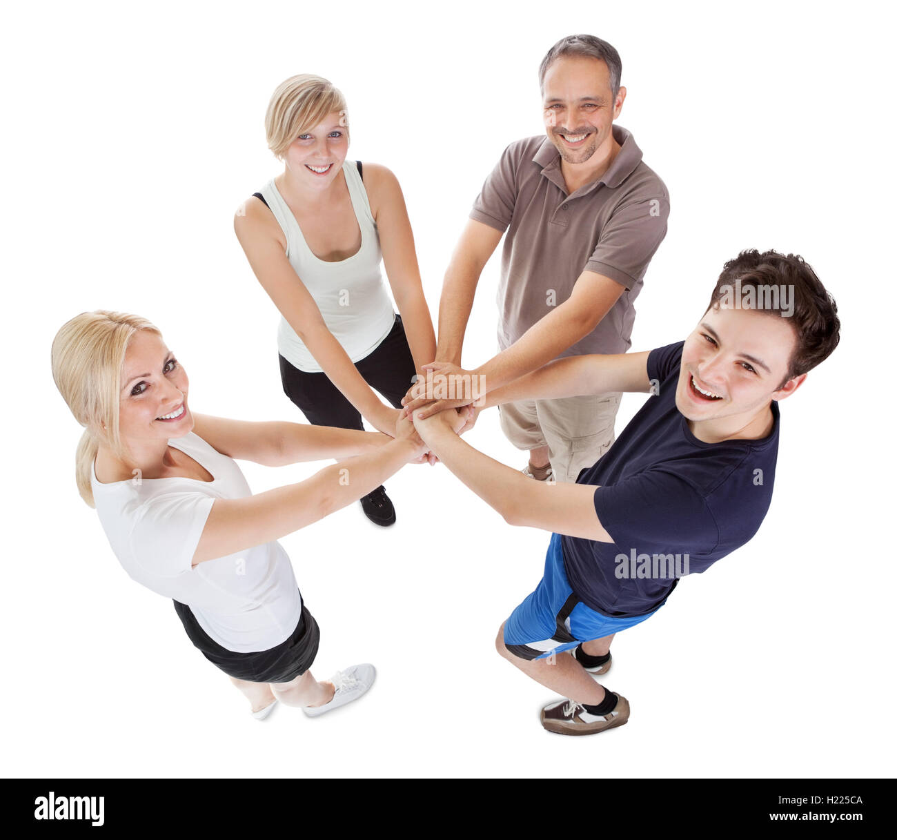 Portrait happy family loving Cut Out Stock Images & Pictures - Alamy