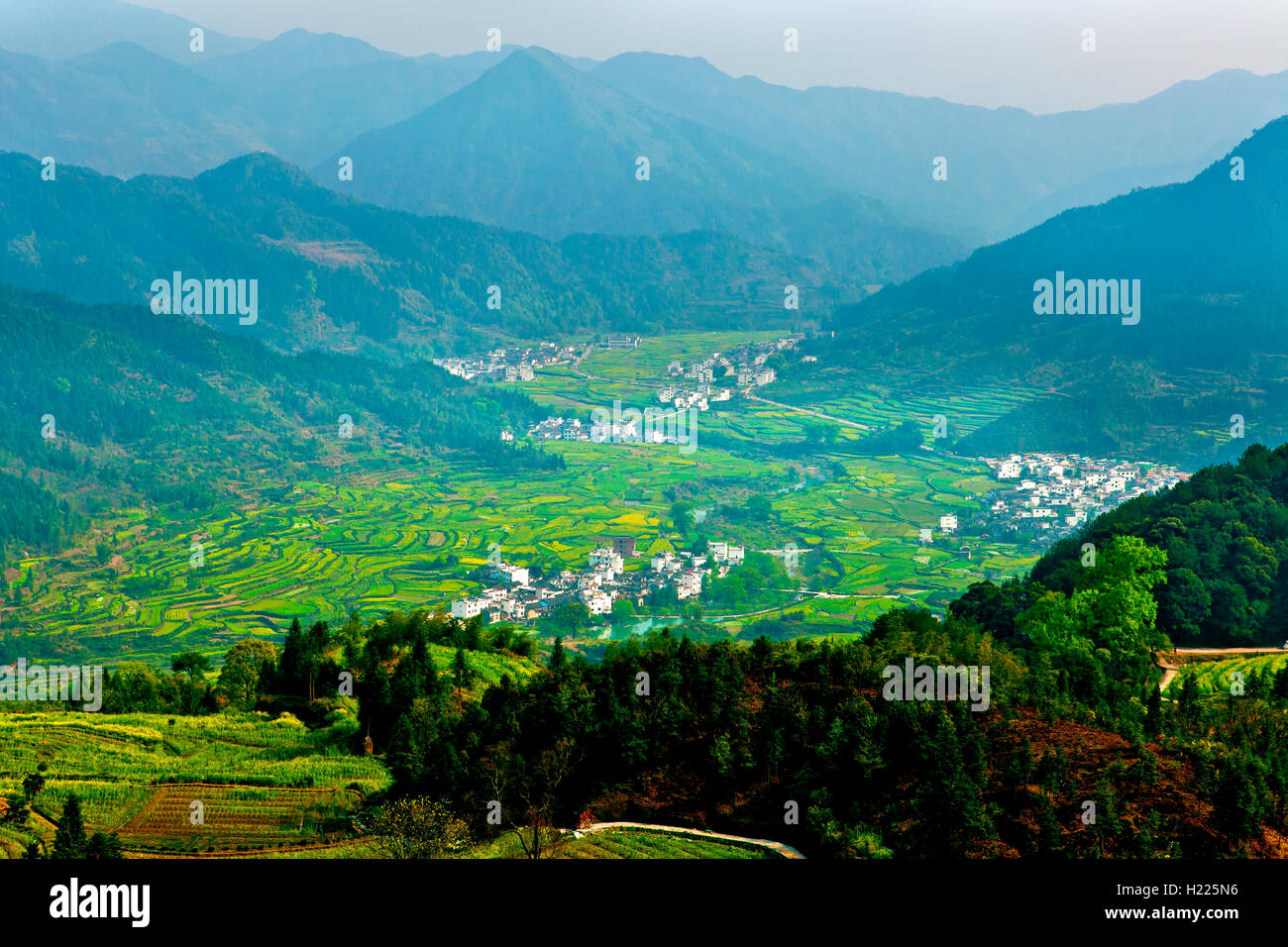 Rural landscape in Wuyuan, China Stock Photo - Alamy