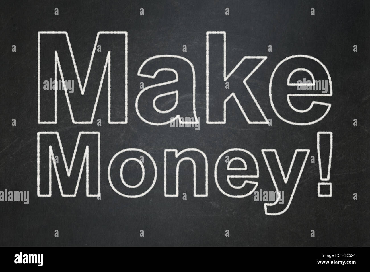 Finance concept: Make Money! on chalkboard background Stock Photo - Alamy