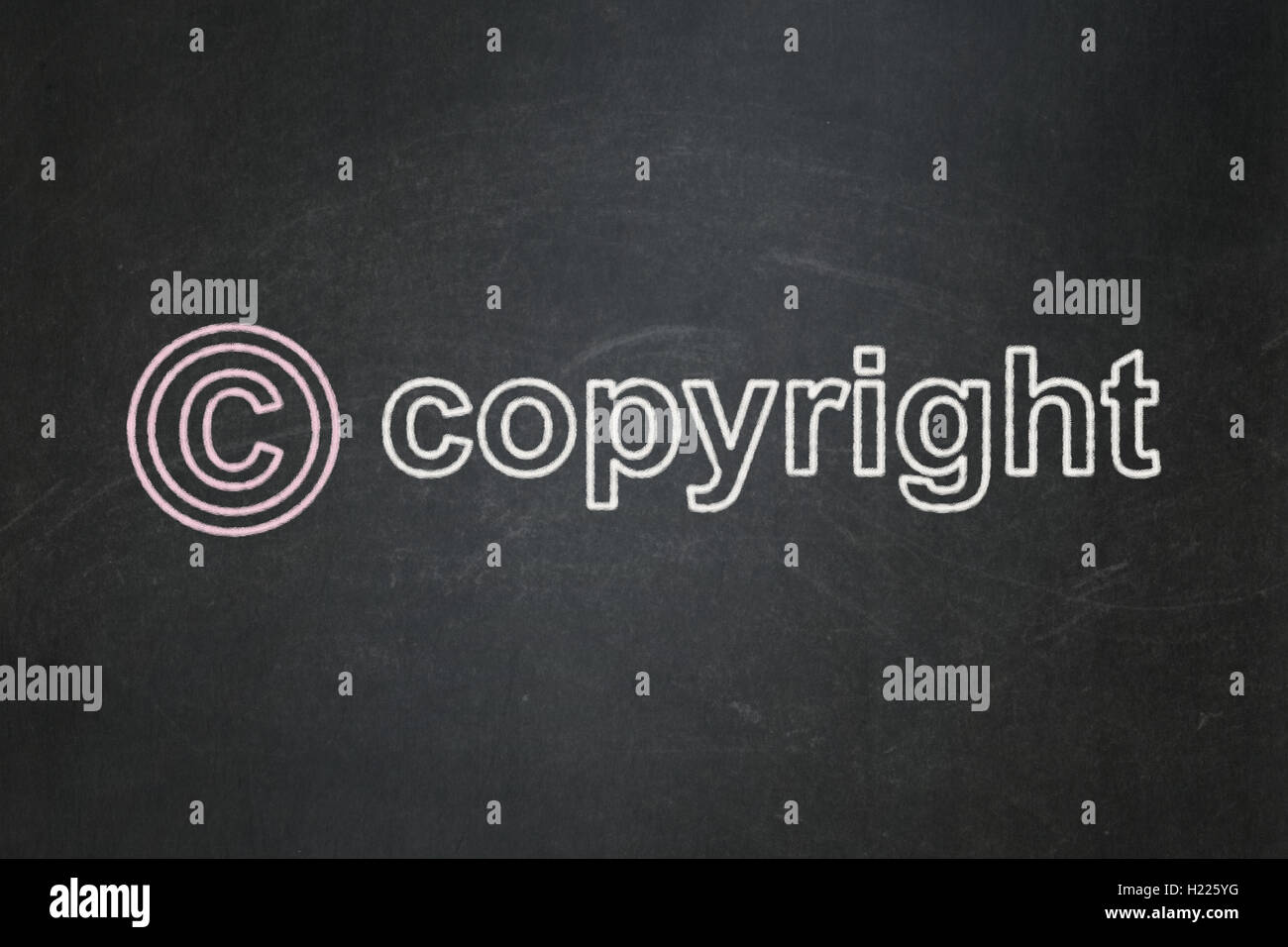 Law concept: Copyright and Copyright on chalkboard background Stock ...
