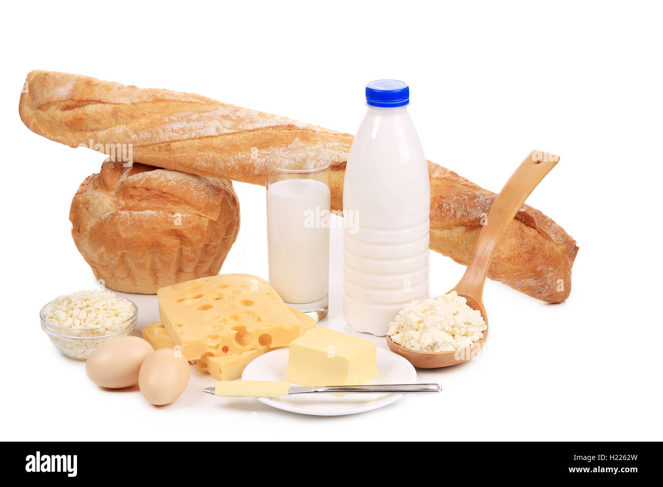 Healthy breakfast products Stock Photo - Alamy
