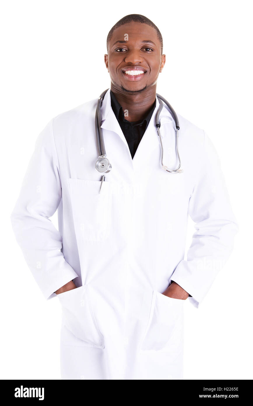 Handsome african american medical doctor Stock Photo - Alamy