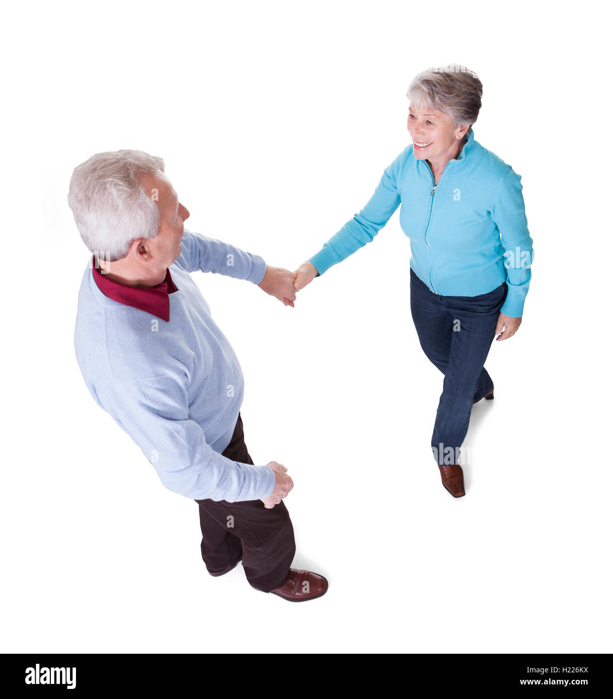 Portrait Of Senior Couple Dancing Stock Photo - Alamy