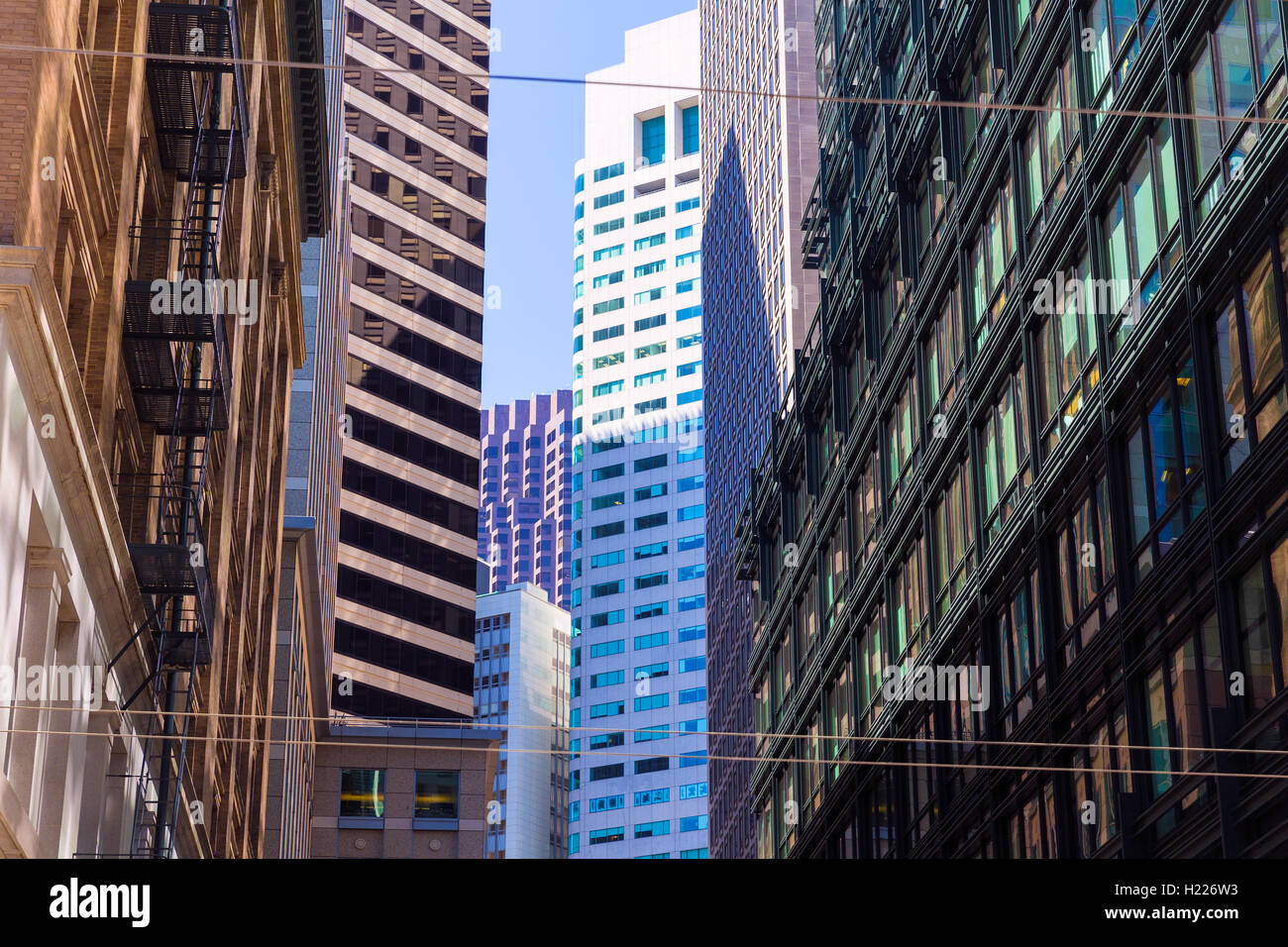 San Francisco Downtown buildings at California Stock Photo - Alamy