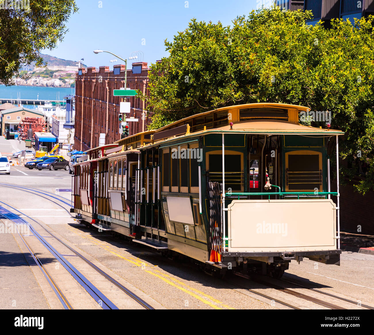 San francisco Hyde Street Cable Car California Stock Photo - Alamy