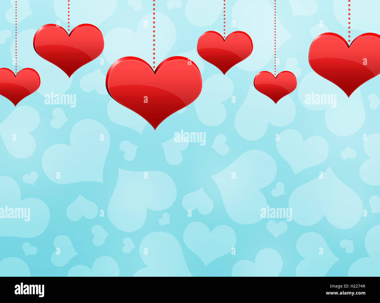 Abstract background of hearts Stock Photo - Alamy