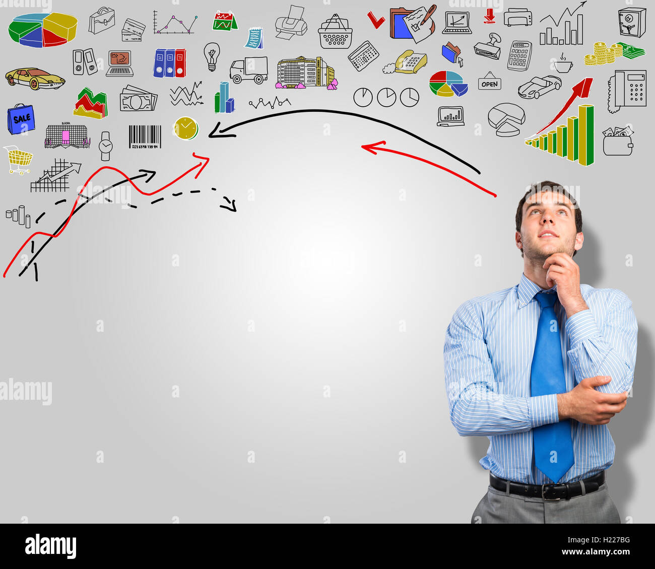 thinking business man Stock Photo - Alamy