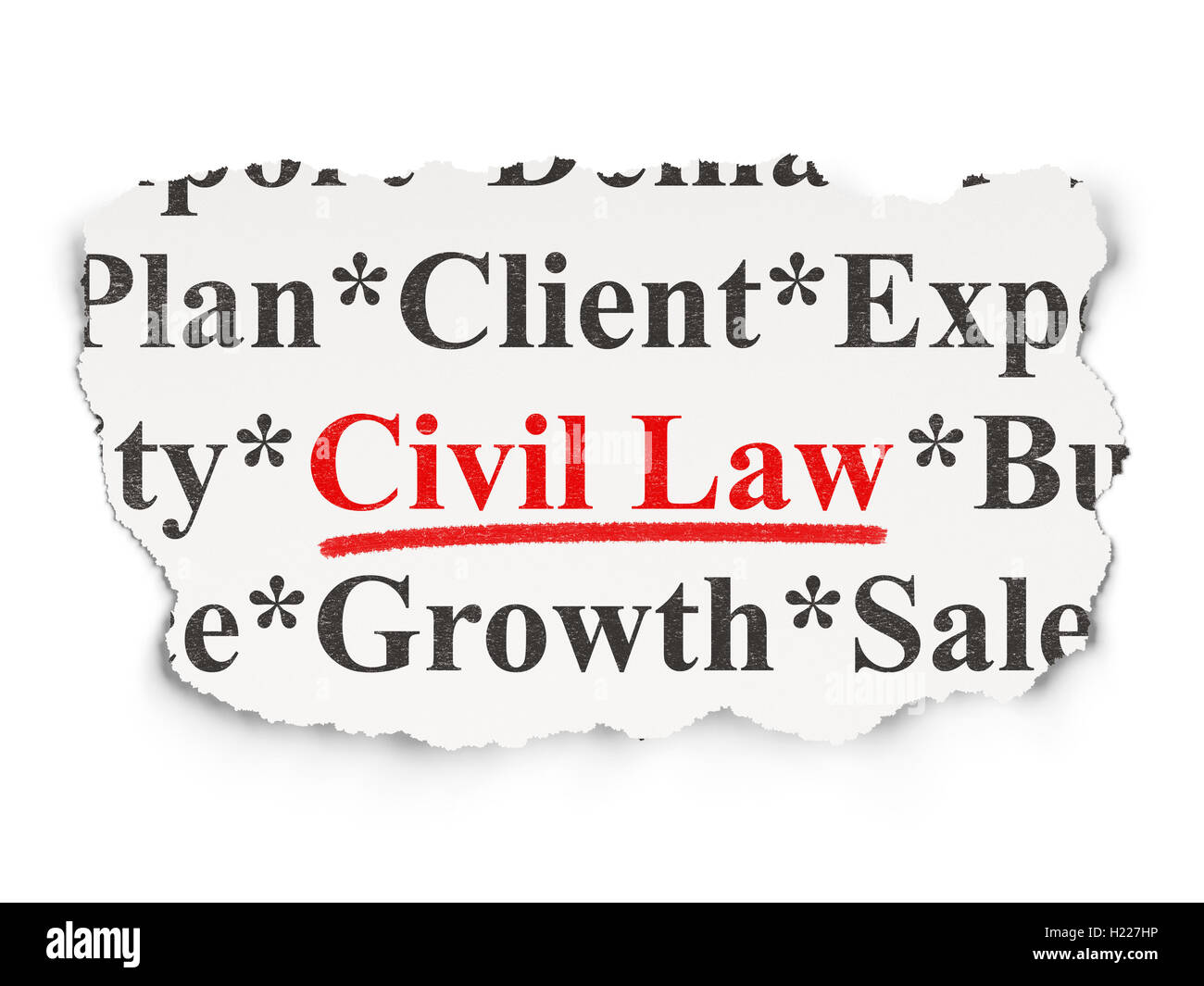 Law concept: Civil Law on Paper background Stock Photo - Alamy