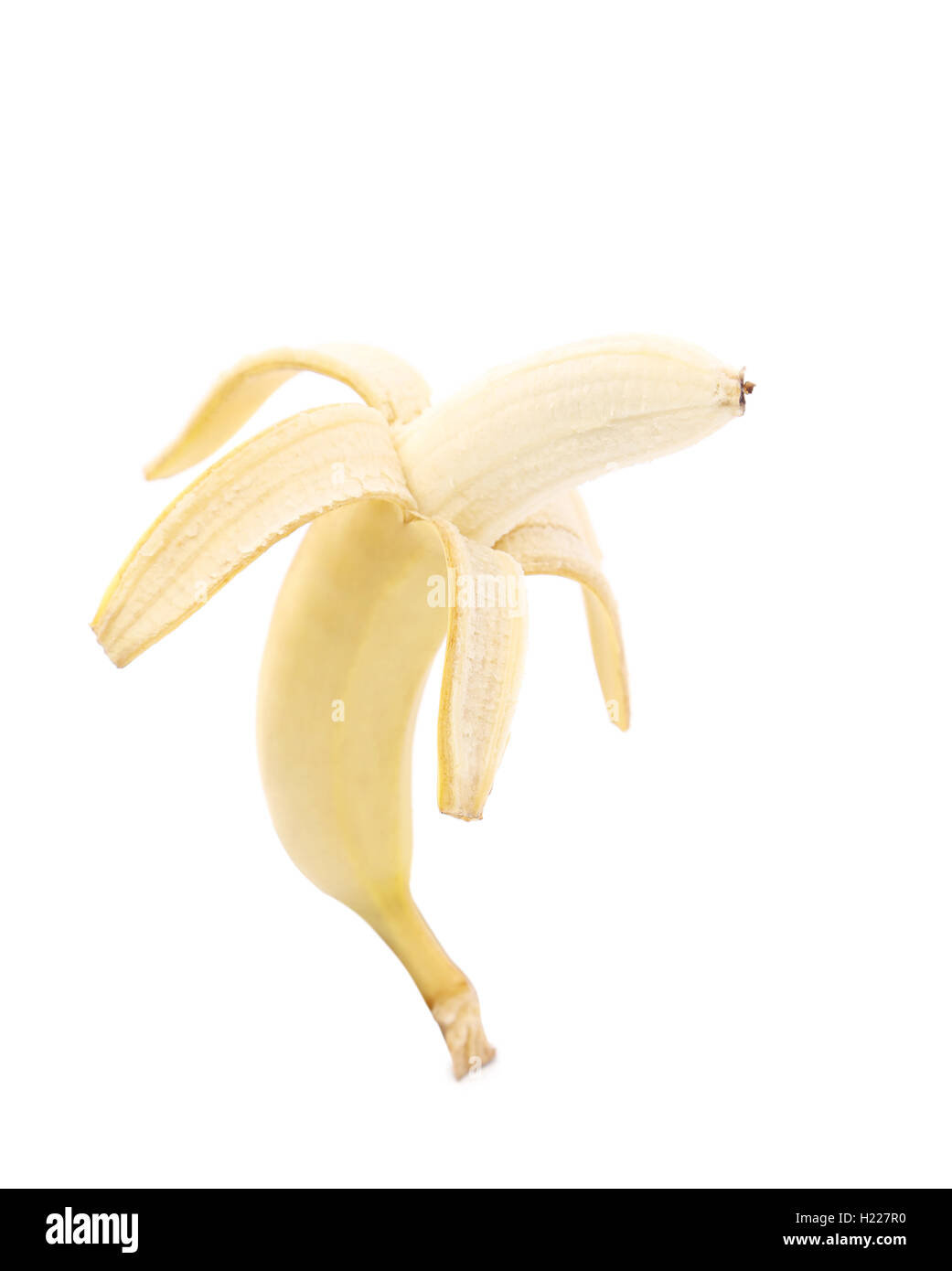 Close up of open banana Stock Photo - Alamy