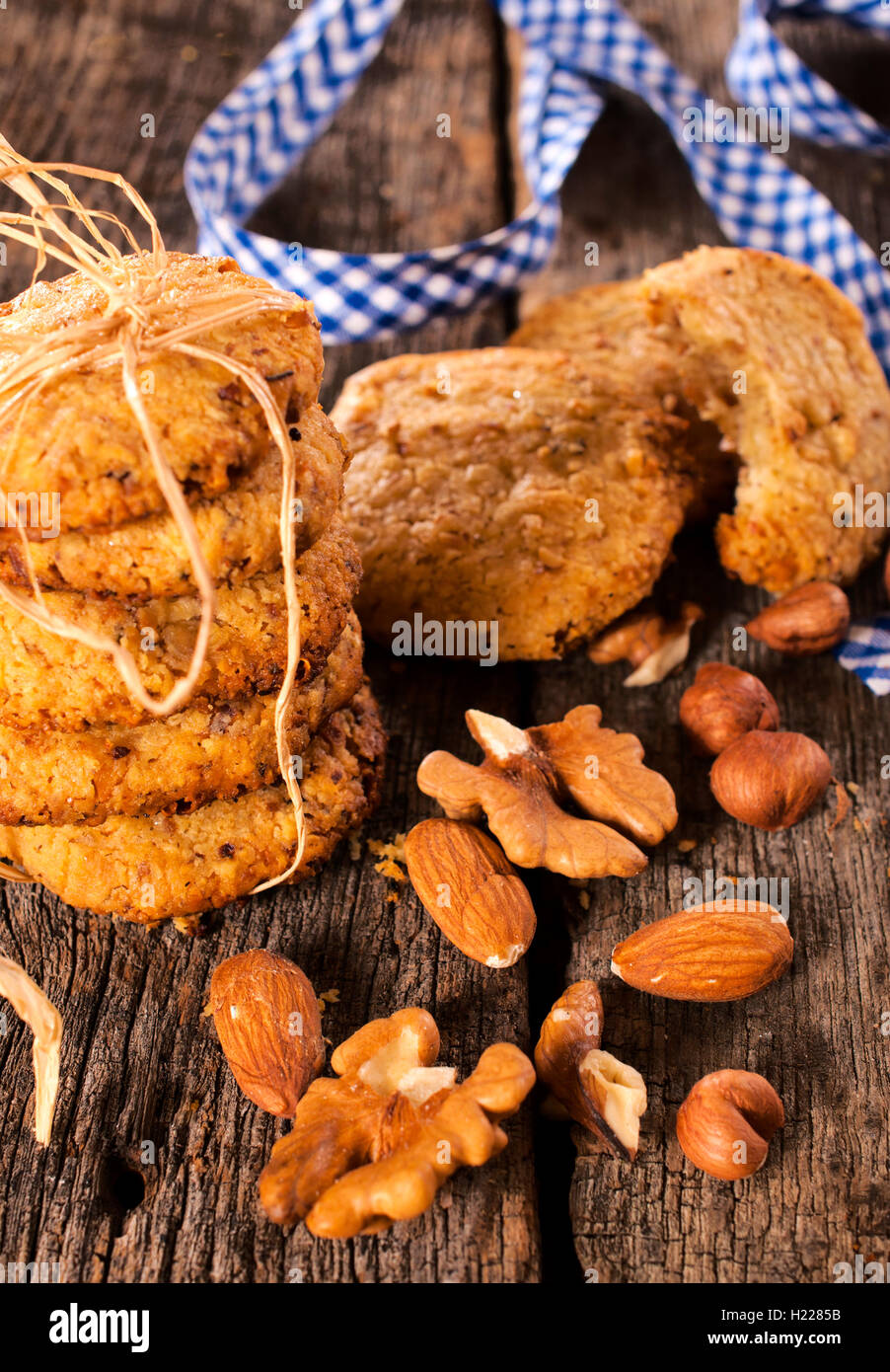 Cookies with nuts Stock Photo - Alamy