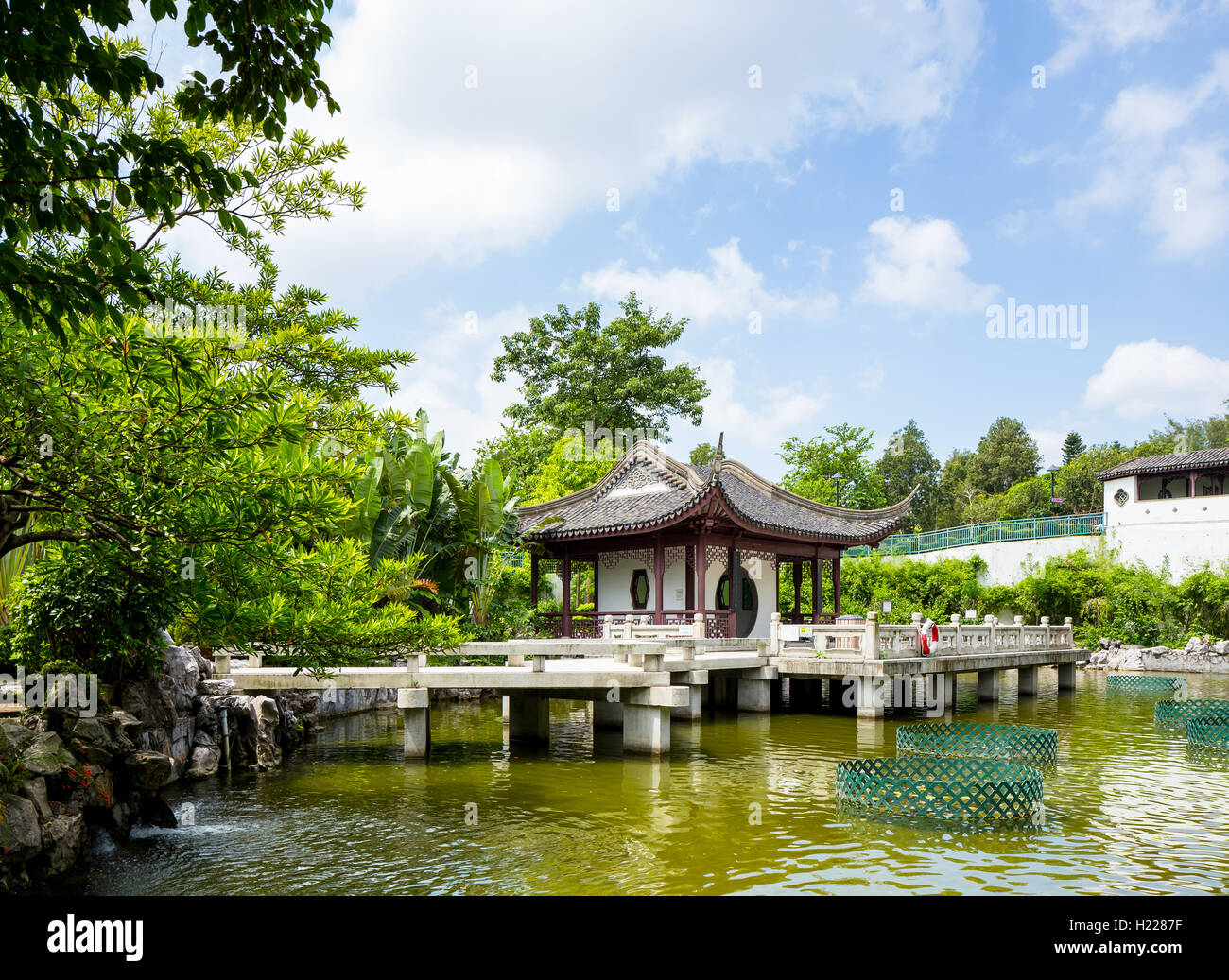 Chinese style pavilion Stock Photo - Alamy