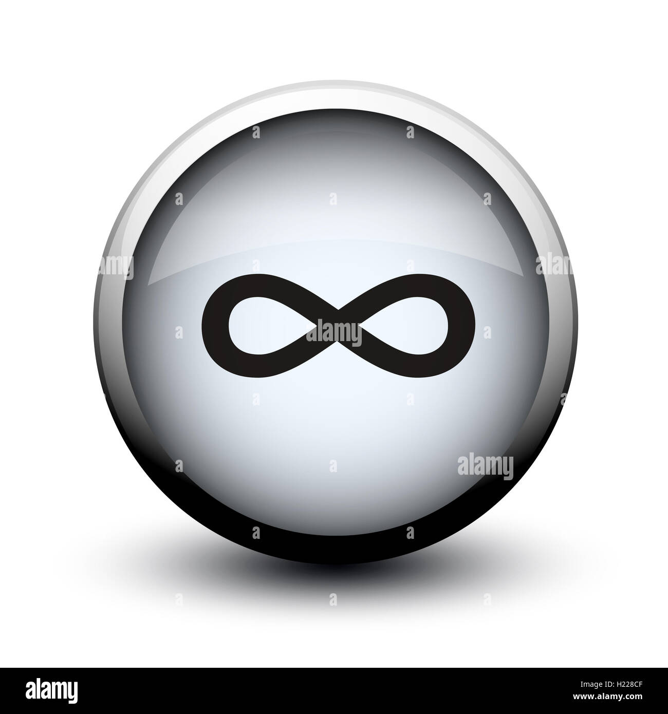 button infinity 2d Stock Photo - Alamy