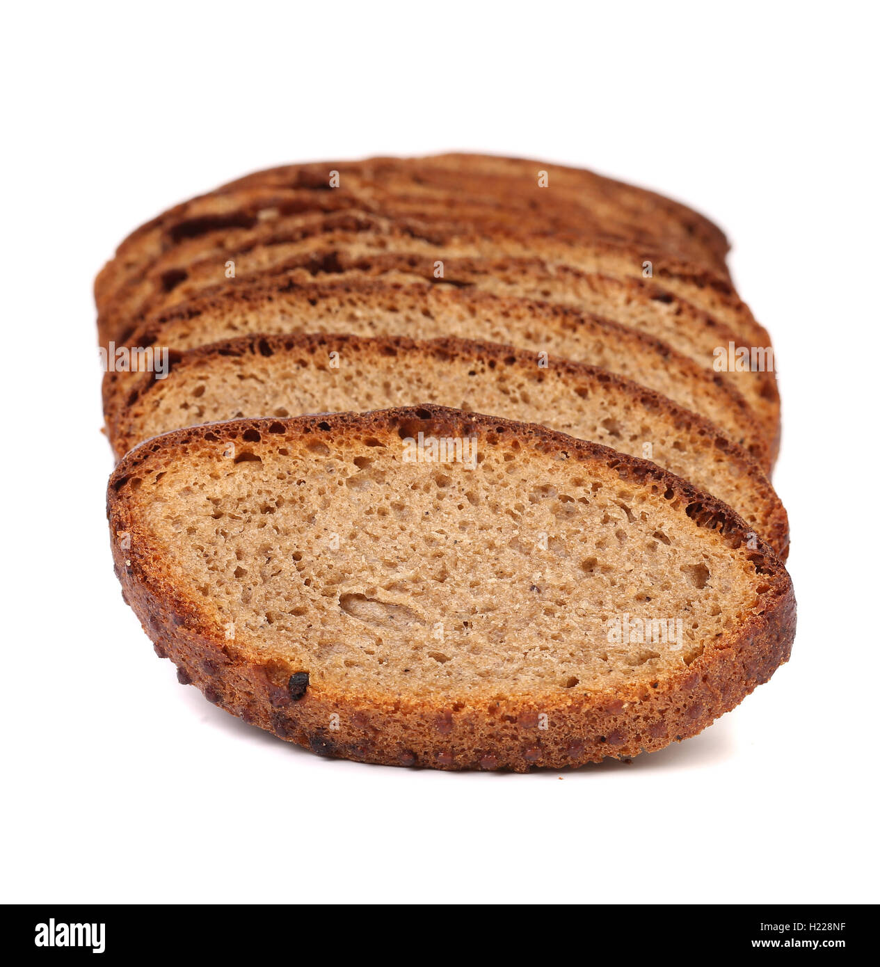 Slices of brown bread Stock Photo - Alamy