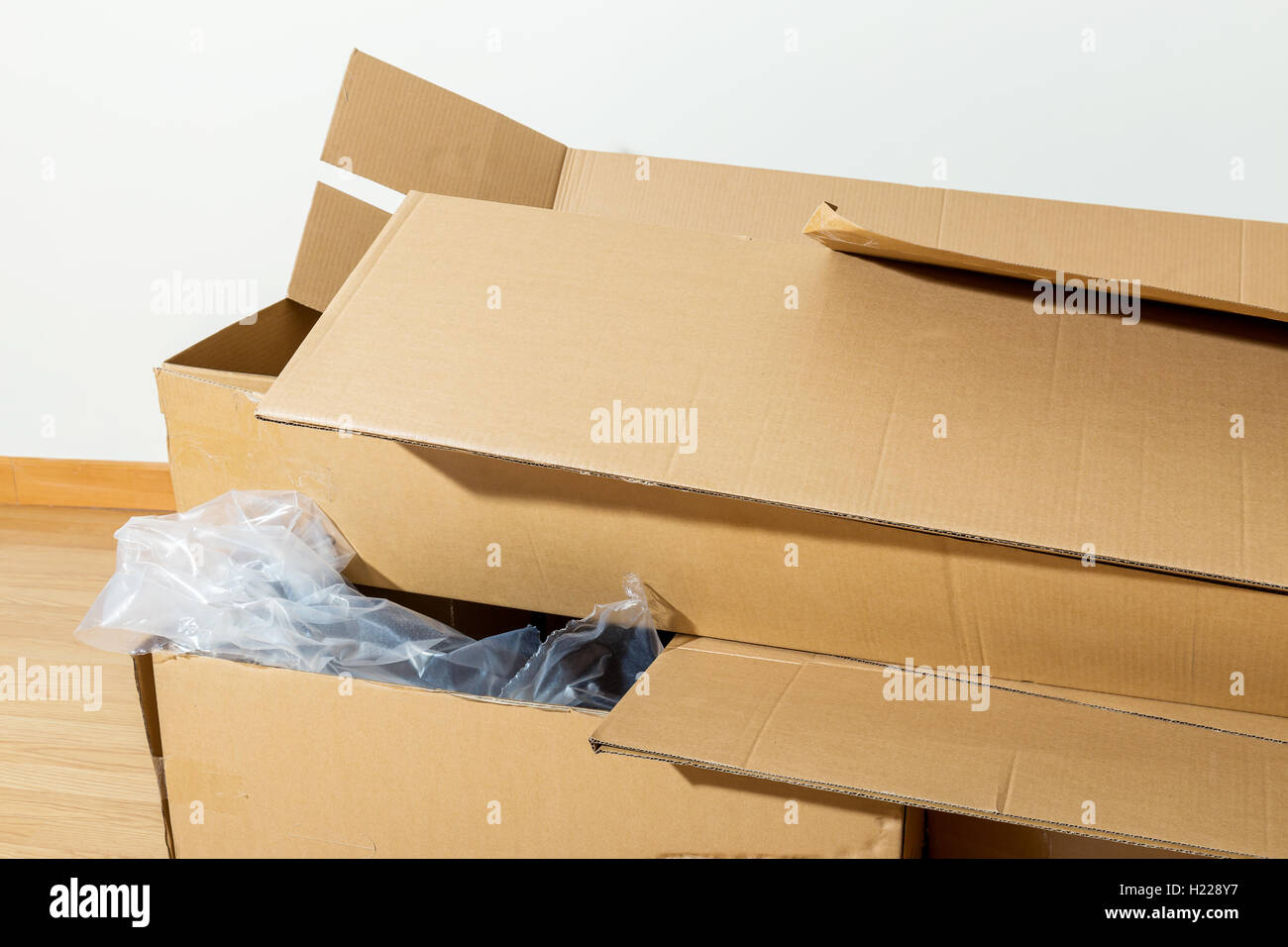 Wasted carton box Stock Photo - Alamy