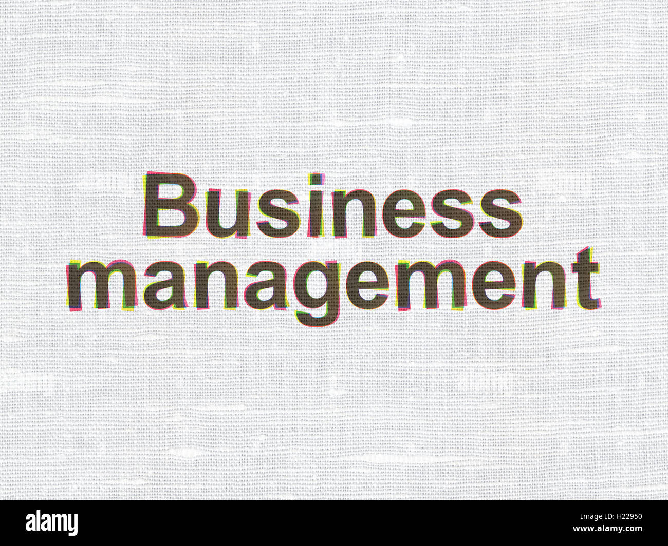 Finance concept: Business Management on fabric texture background Stock ...