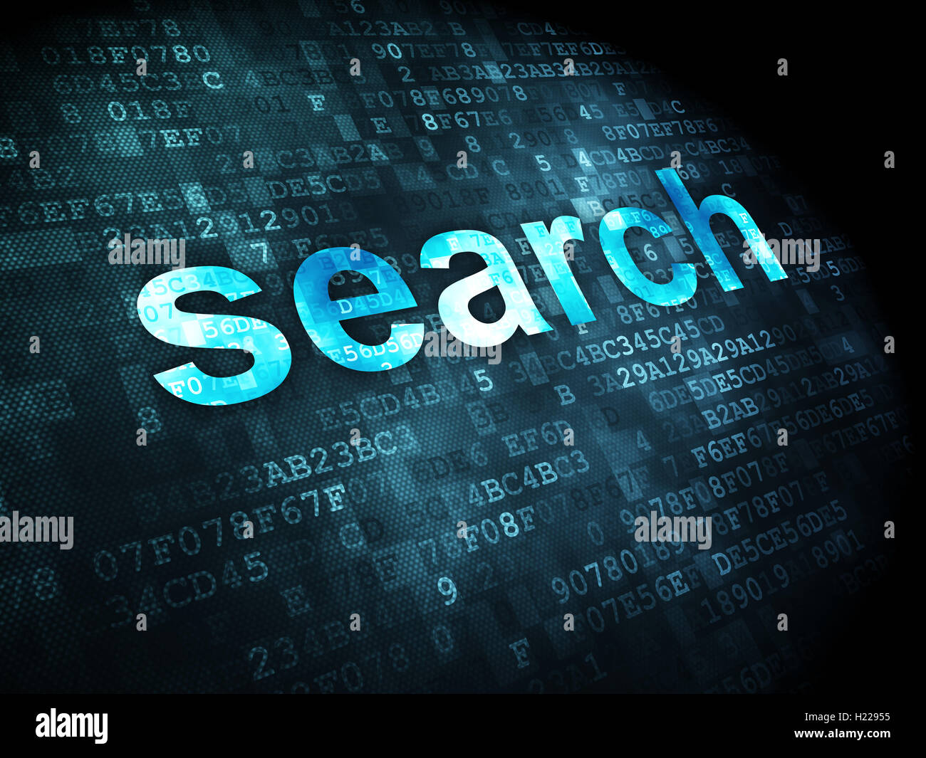 SEO web development concept: Search on digital background Stock Photo - Alamy