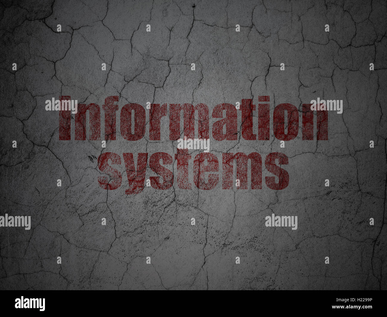 Data concept: Information Systems on grunge wall background Stock Photo ...