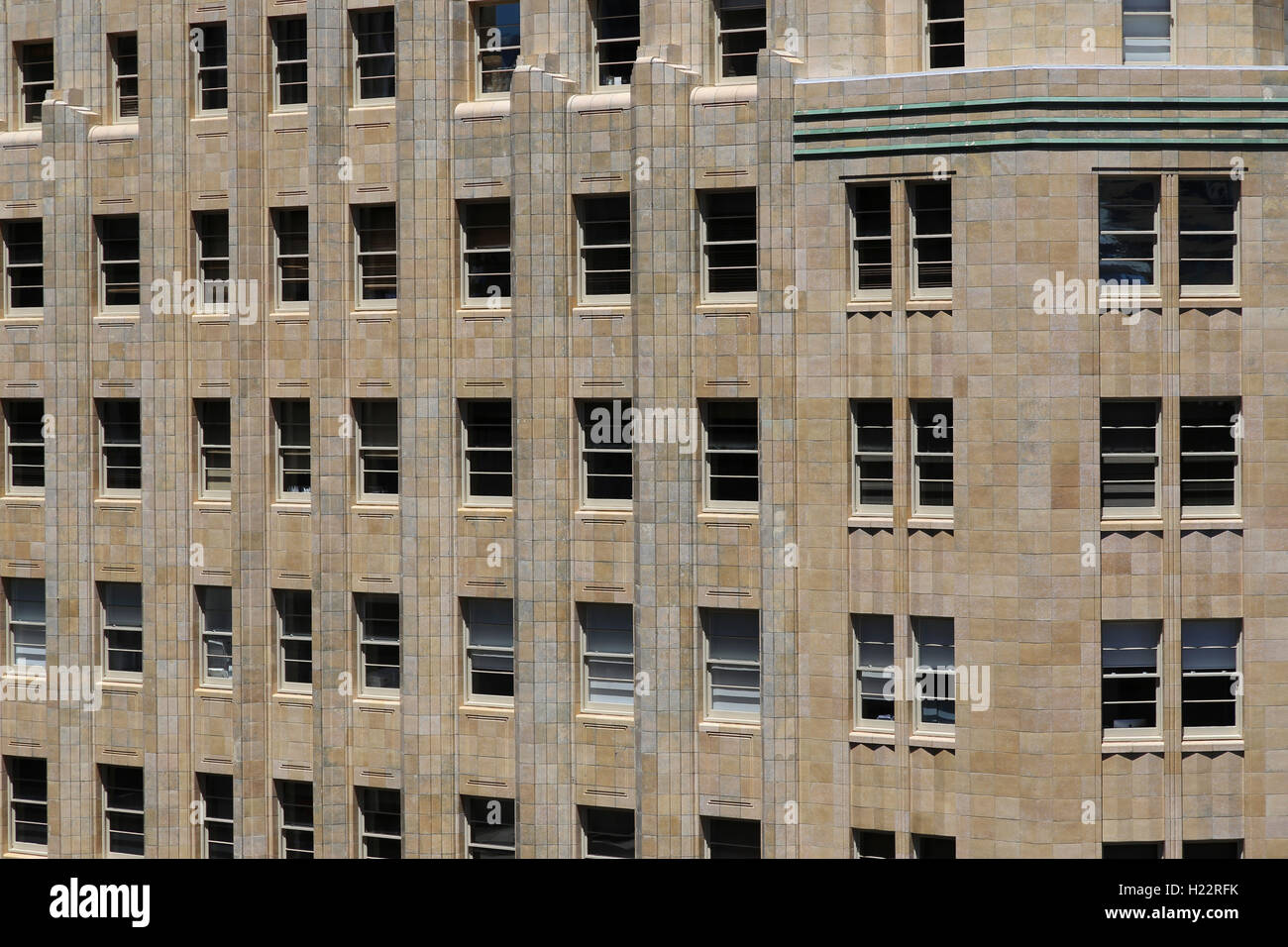 architectural details of the art deco building Martin Place Sydney CBD ...