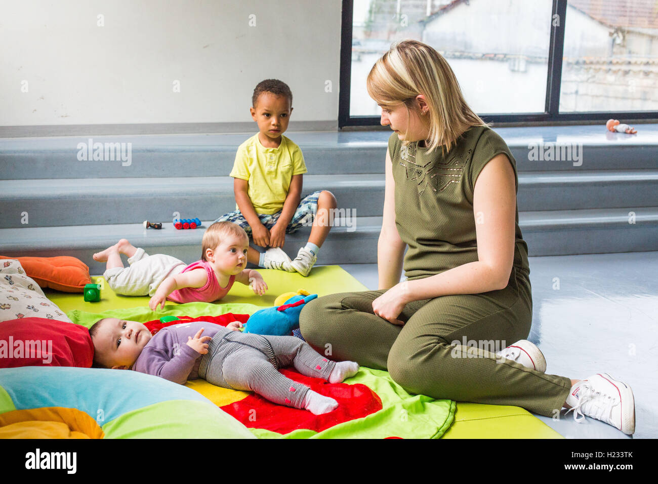 Day nursery, Angoulême, France Stock Photo - Alamy