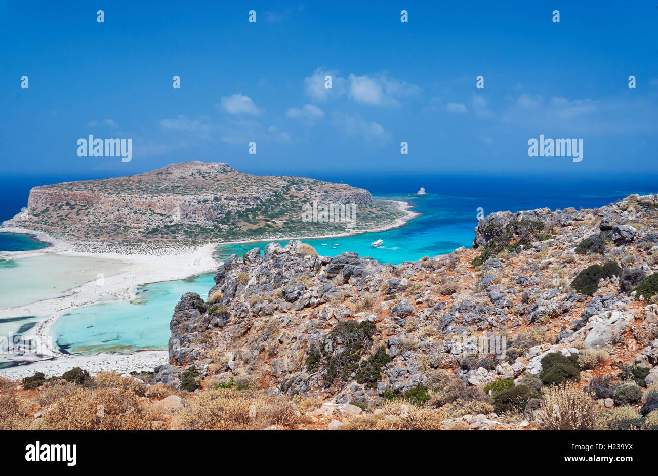 Balos Lagoon on the Greek island of Crete Stock Photo - Alamy