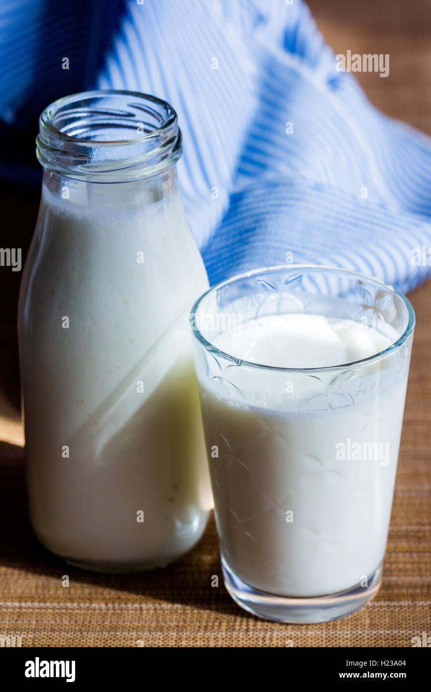Lactic acid milk glass hi-res stock photography and images - Alamy