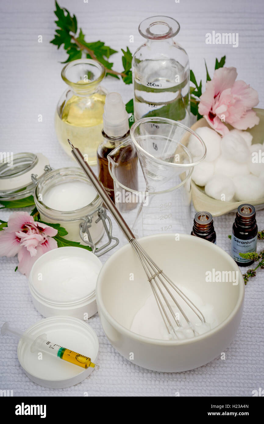 Home made cosmetics Stock Photo - Alamy