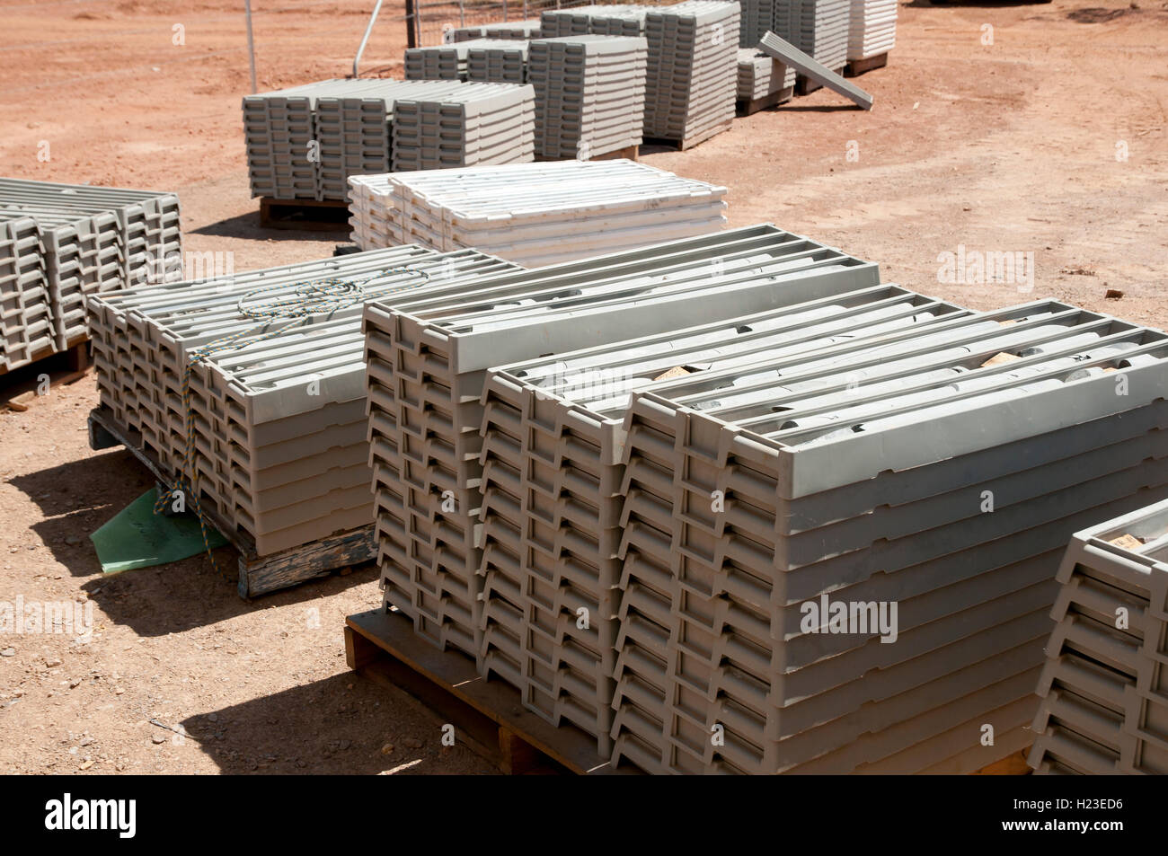 Mining Rock Core Yard Stock Photo - Alamy