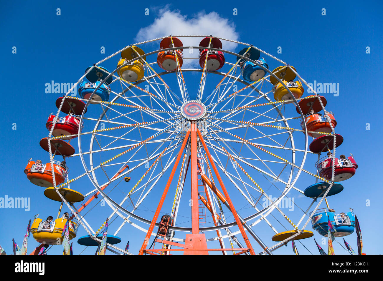 The Wonder Shows midway ferris wheel at the 2016 Harvest Festival in ...