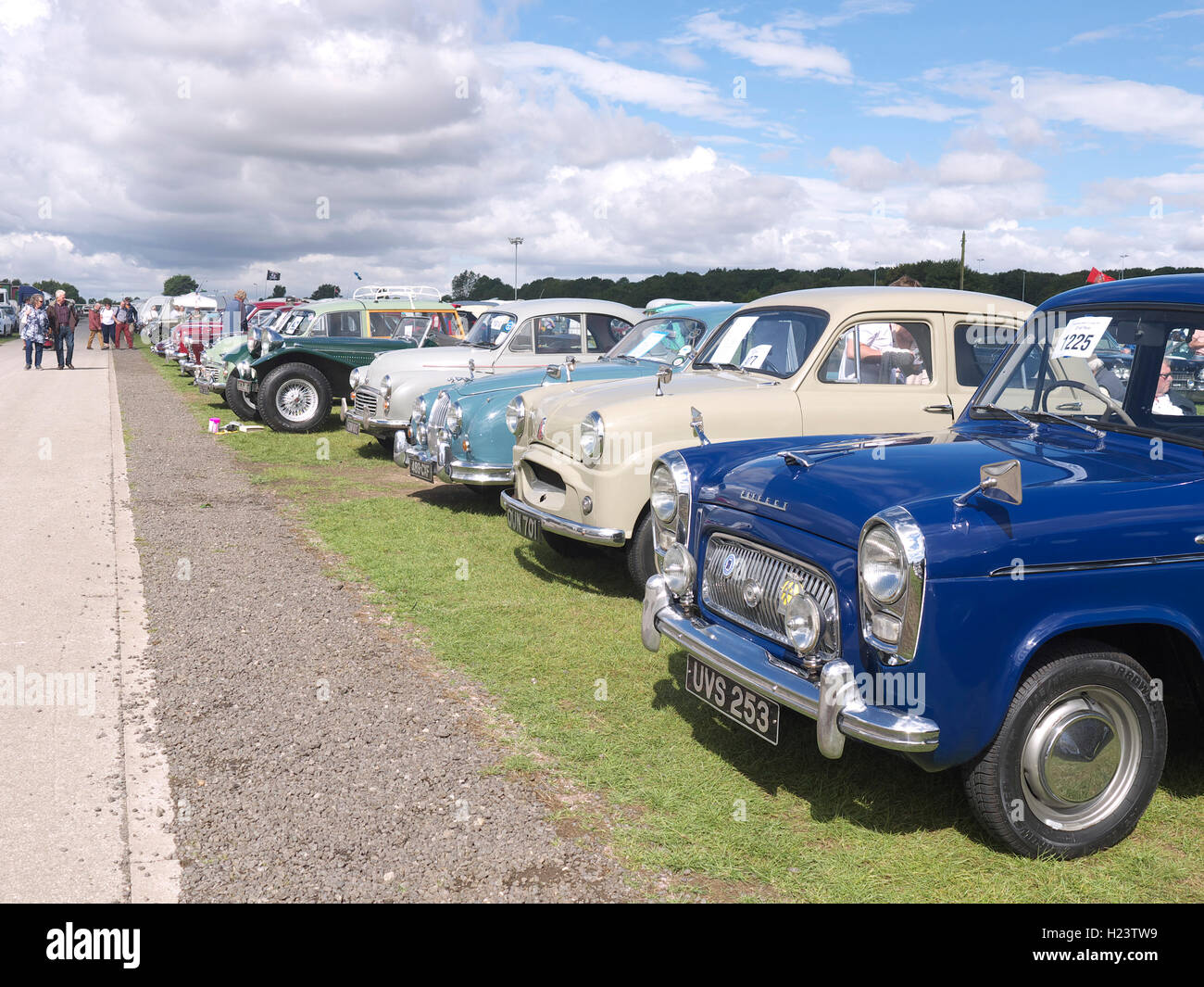 Classic cars on display at Lincoln steam and vintage rally Stock Photo ...
