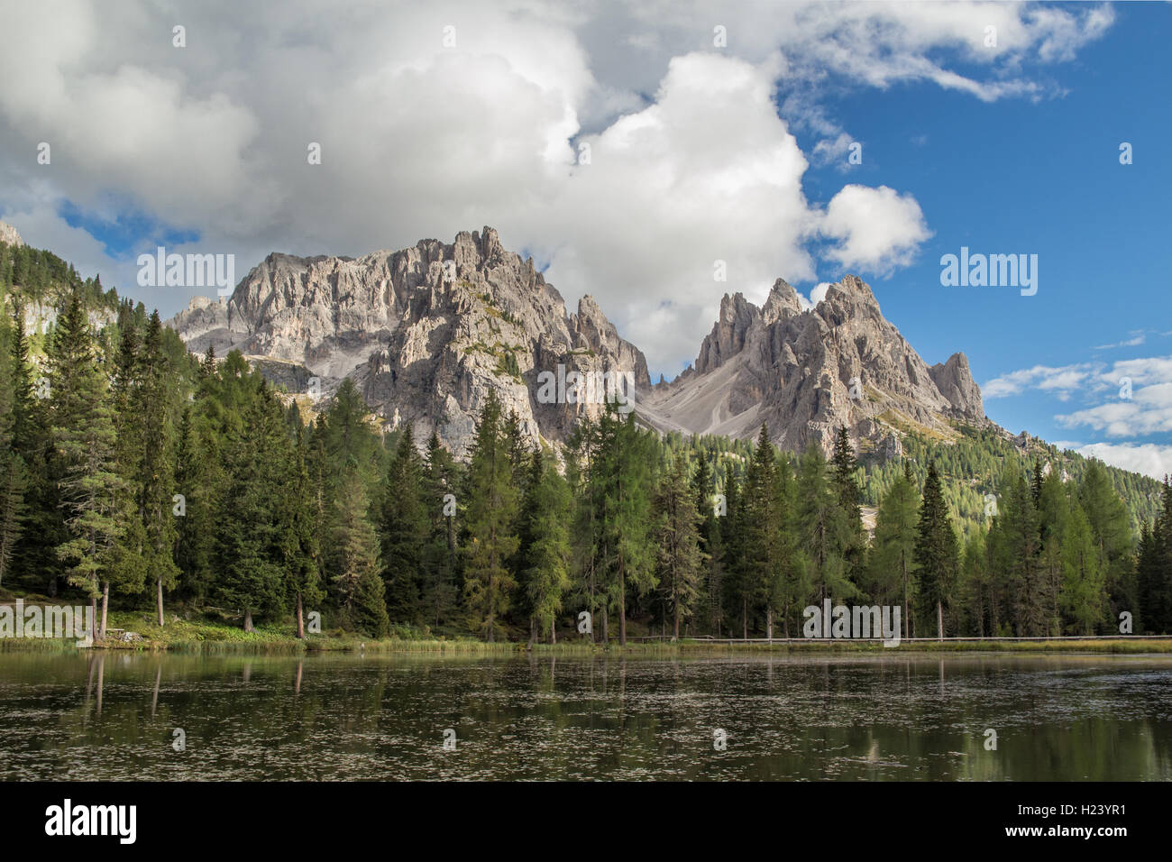 Lago d´Antorno near Lake Misurina in the Dolomites, Belluno - Italy ...