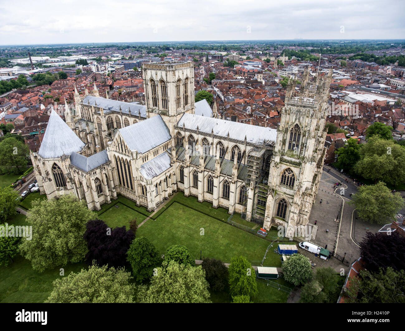 Aerial View York Minster High Resolution Stock Photography and Images ...