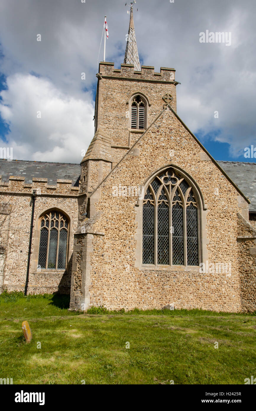 Rural village spire churchyard hi-res stock photography and images - Alamy