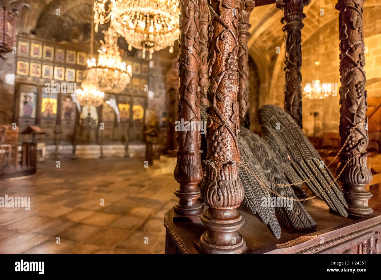 Bellapais Abbey in the village of Bellapais in northern Cyprus Stock ...