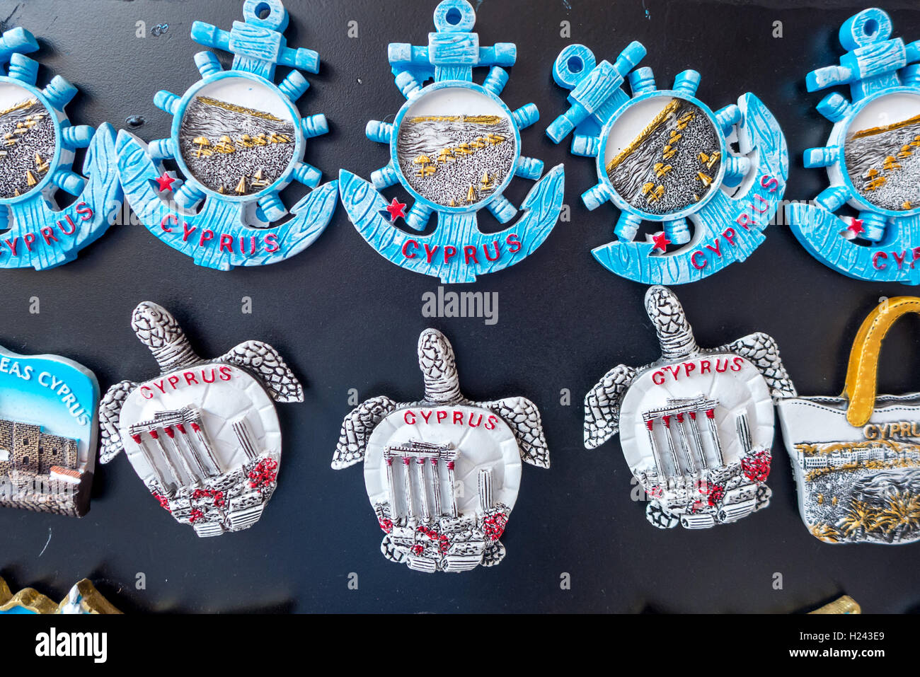 Fridge magnets from the island of Cyprus Stock Photo - Alamy