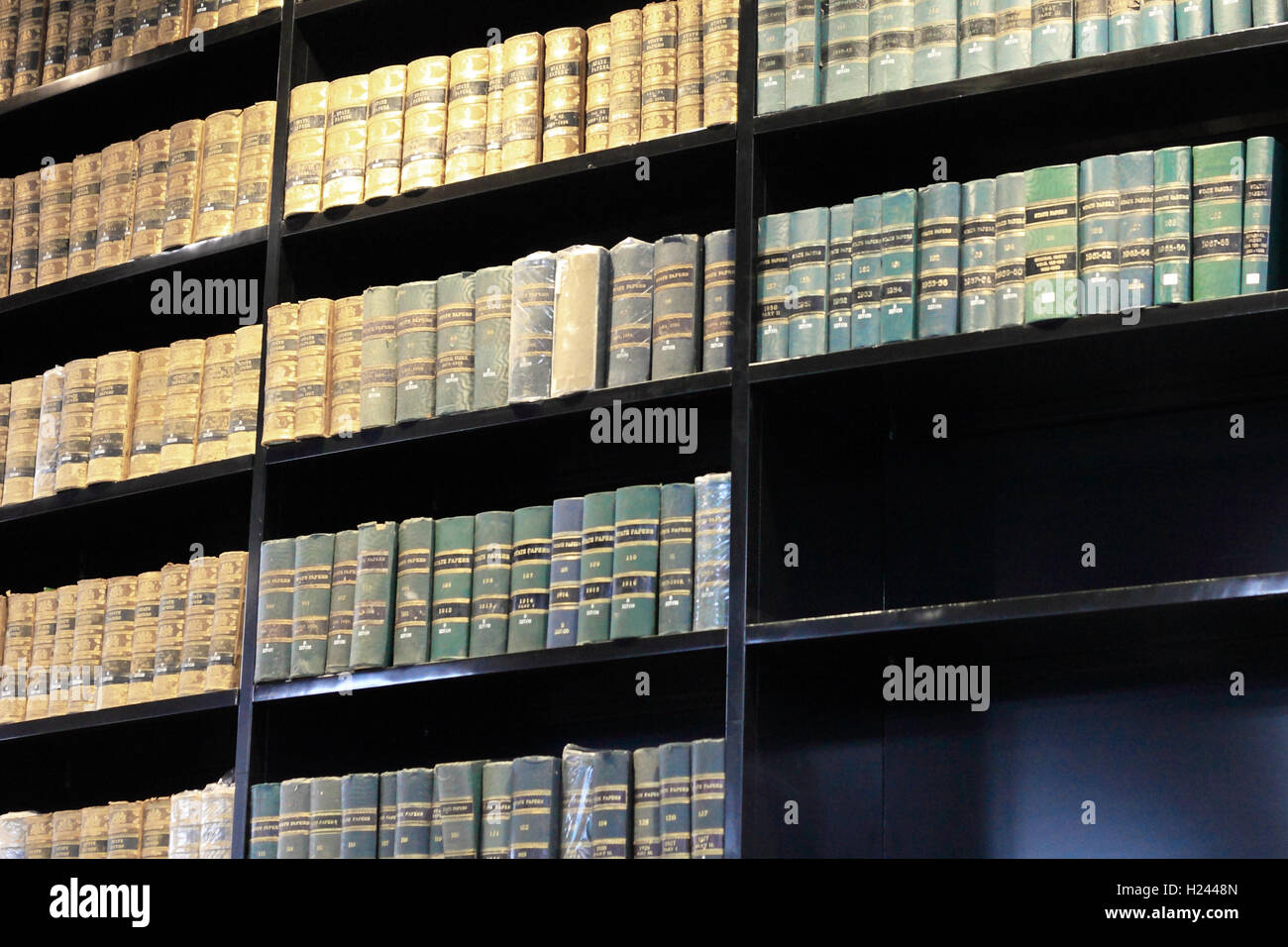 Large and beautiful library with no people Stock Photo - Alamy