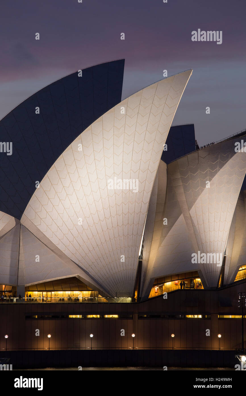 Sunset over the Sydney Opera House Sydney NSW Australia Stock Photo - Alamy